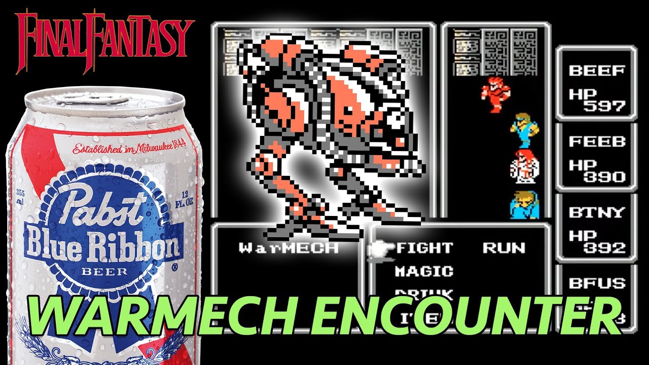 WARMECH! Let’s Drink PBR and Play Final Fantasy (NES): Part 4 - YouTube