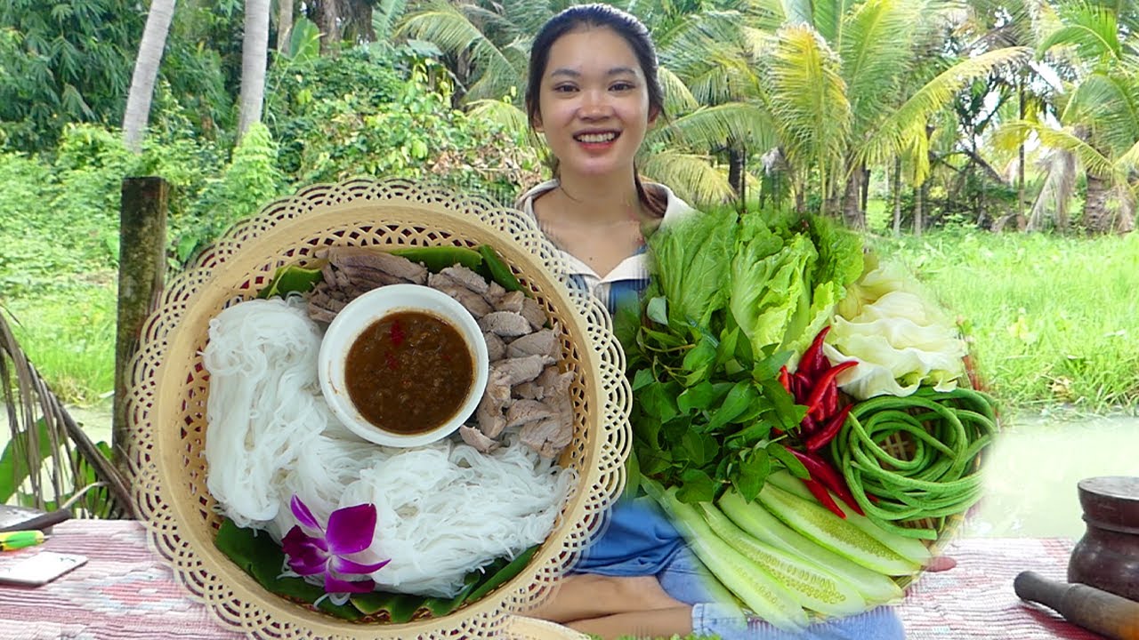 Prohok Saucs Ktis With Khmer Noodle | Recipe Num Banh Chok Khmer# ...