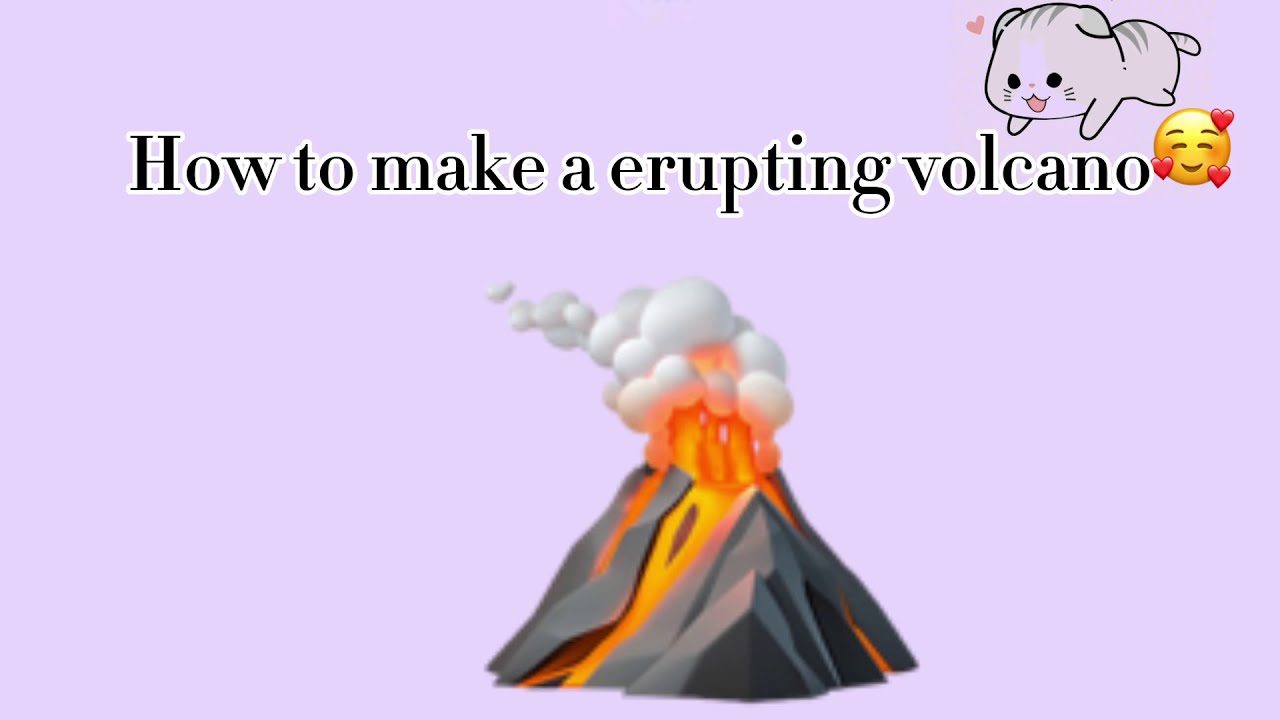 How to make volcano eruption - YouTube