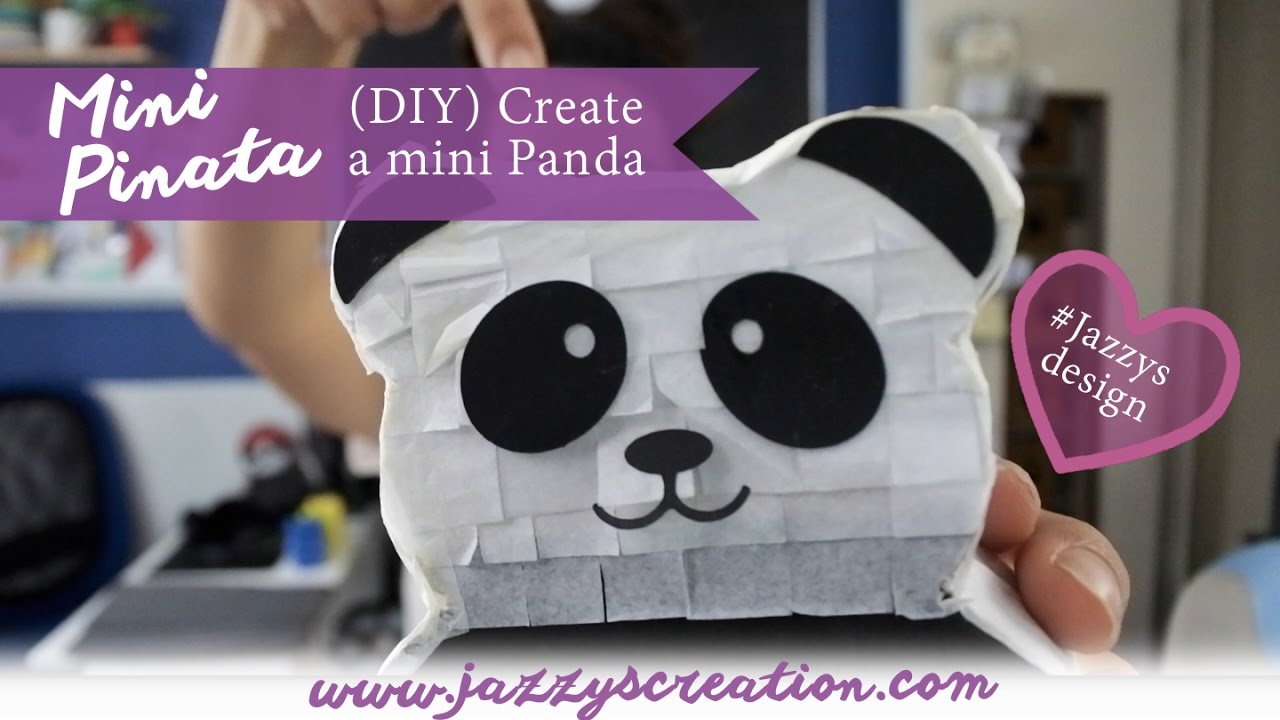 Ten Step to Create a Mini Panda Piñata - YouTube