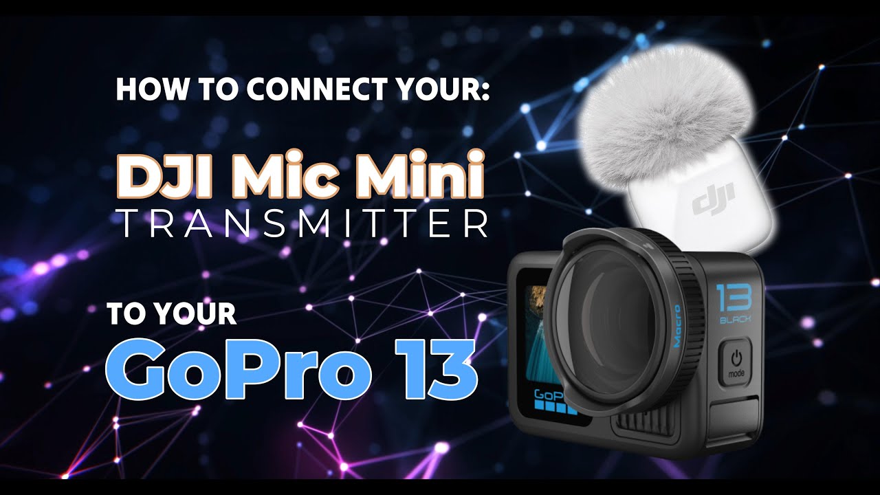 DJI Mic Mini Transmitter to your GoPro Hero 13 via Bluetooth. (TUTORIAL ...