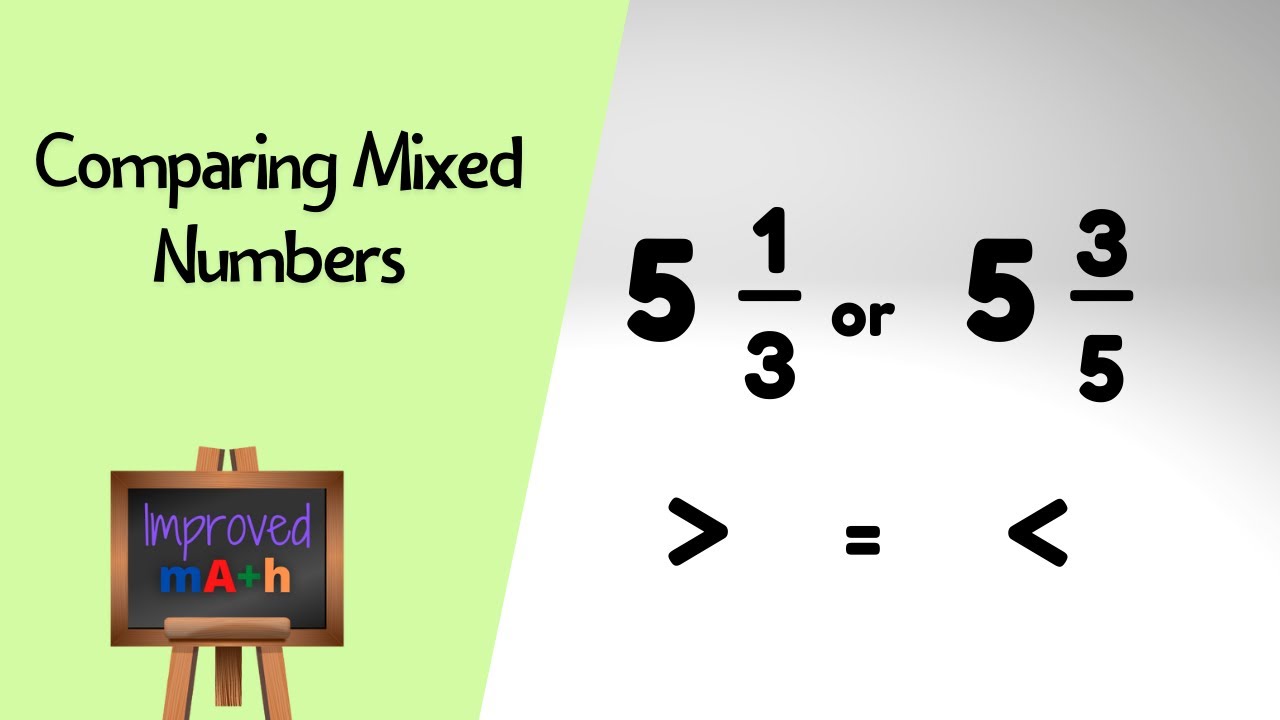 Comparing Mixed Numbers YouTube Comparing Mixed Numbers YouTube