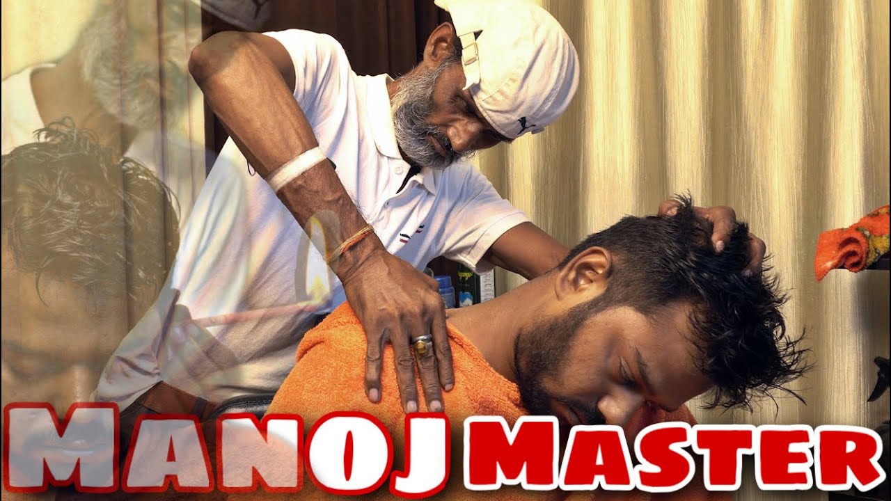 Fire Candle in ear | Manoj Master Head & Body oiling massage - ASMR ...