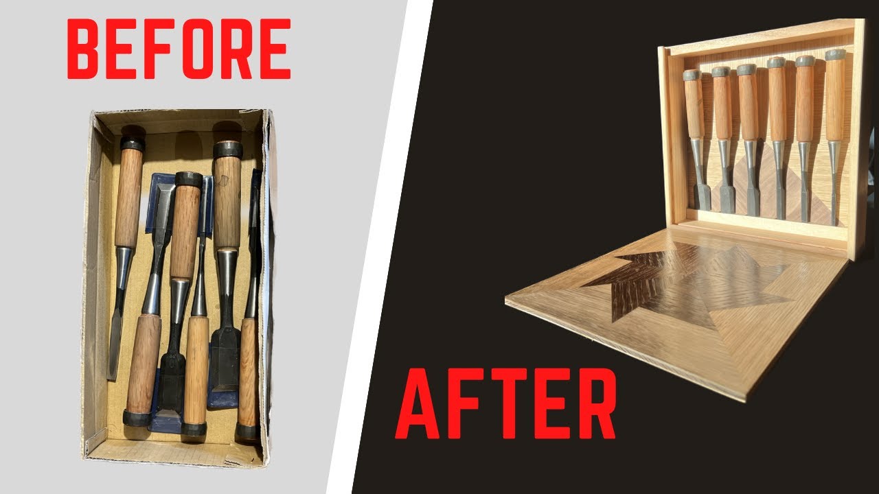 Making a dovetail box for Japanese chisels (oire nomi) Pt.1 - YouTube