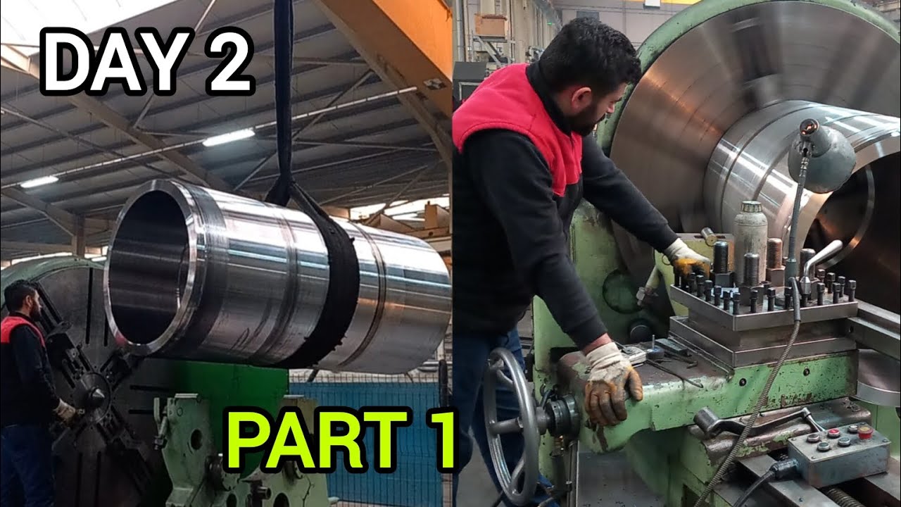 2000×950mm/1200 TONS HYDRAULİC PRESS CYLINDER CONSTRUCTION PROCESS ...