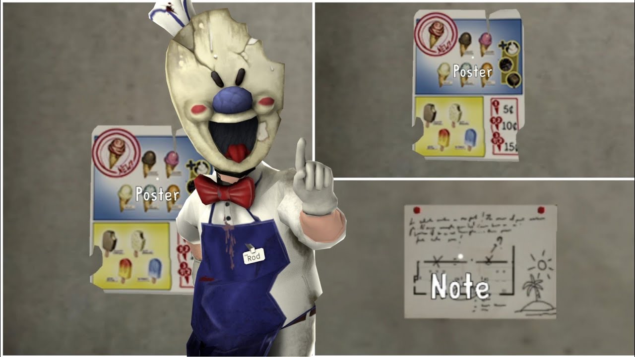 Ice Scream 8 Secret Hint In Ice Scream 1 - YouTube