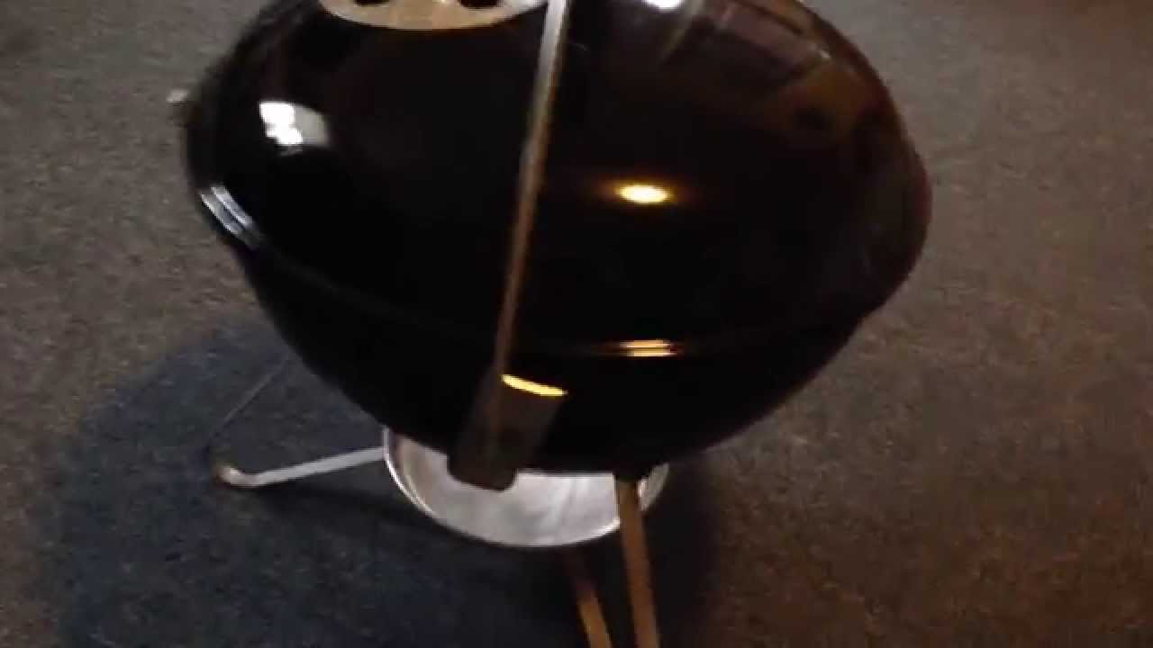 Weber Smokey Joe Gold Grill Vent Modification - YouTube