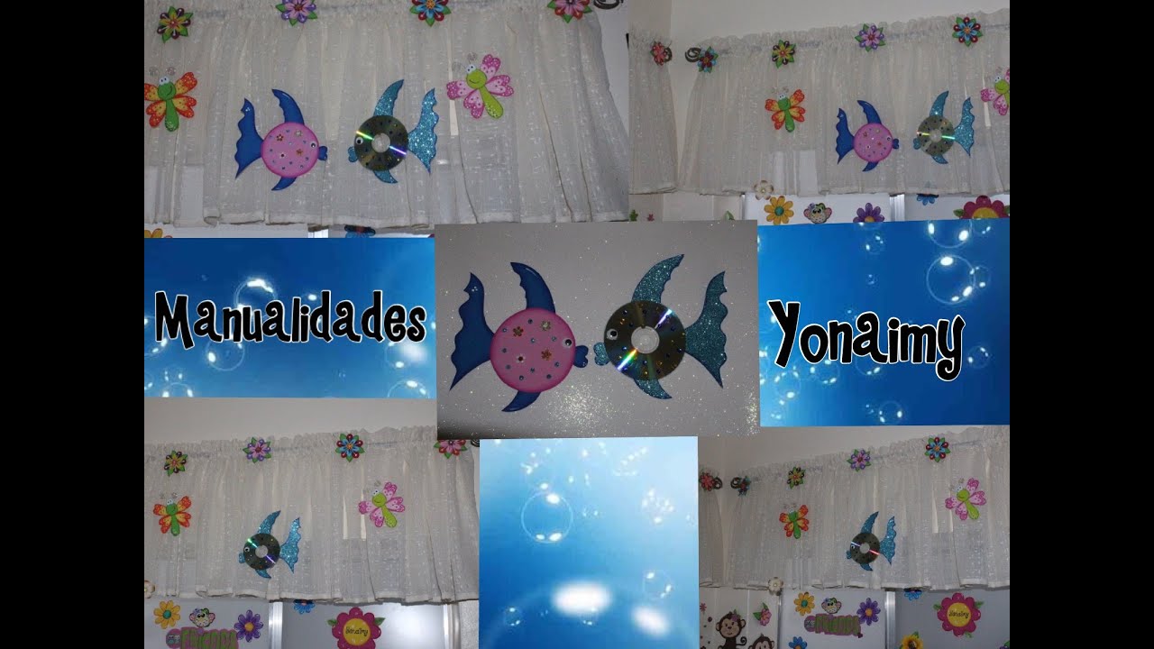PECES HECHOS CON CD'S Y FOAMY ( MANUALIDADES PARA NIÑOS ) - YouTube