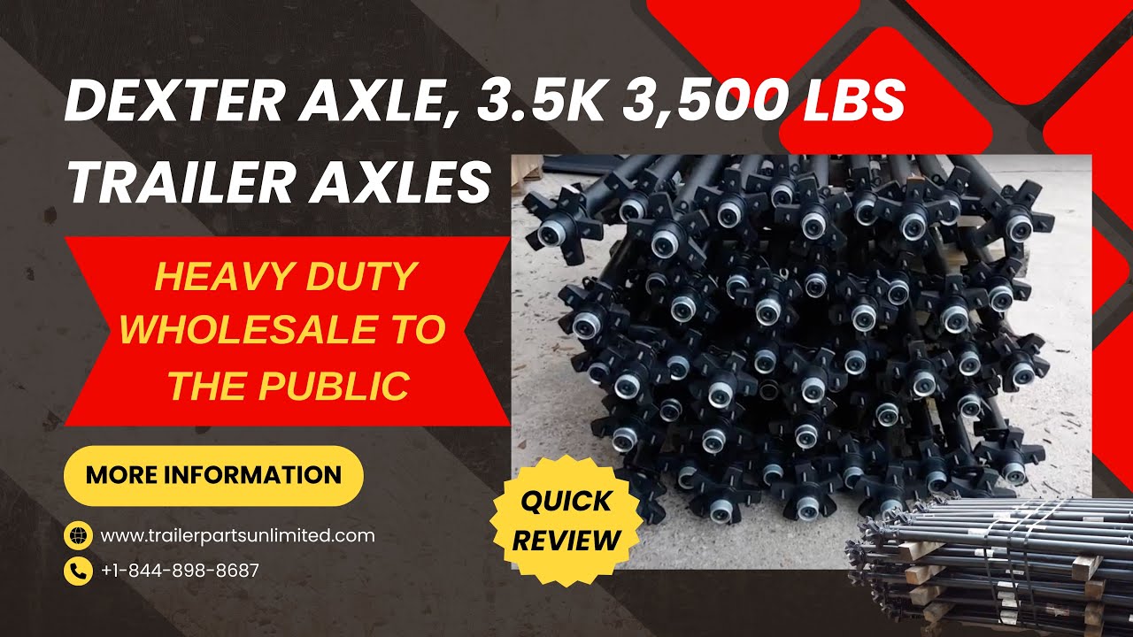 Dexter Axle, 3.5k 3,500 lbs trailer axles at wholesale prices ...