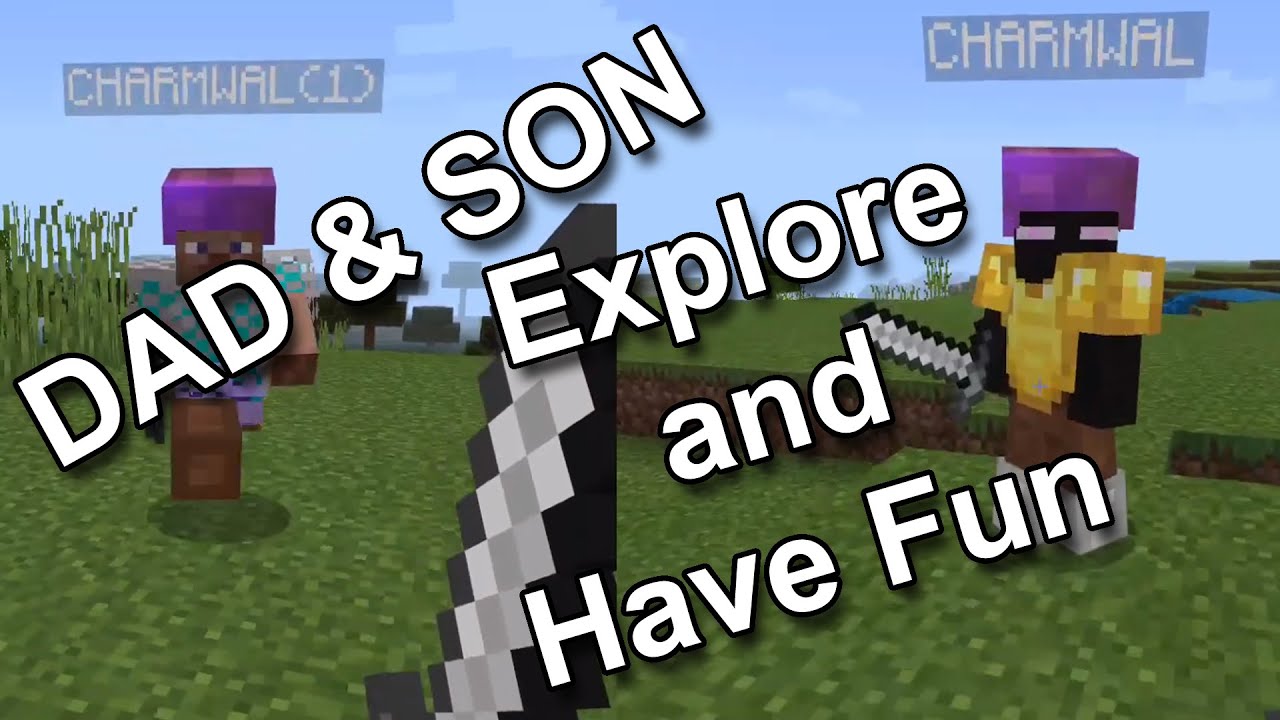 Dad and Son Explore and Have Fun in Minecraft - Brandon and Brandon ...