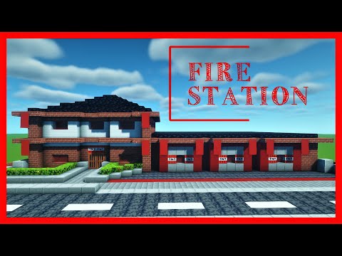 How To Build a Minecraft Fire Station - YouTube