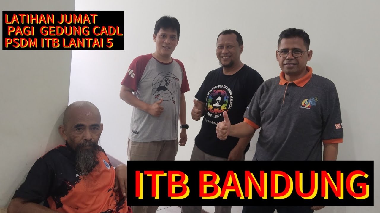 LATIHAN BERSAMA JUMAT PAGI LANTAI 5 GEDUNG CADL ITB BANDUNGsedang live ...