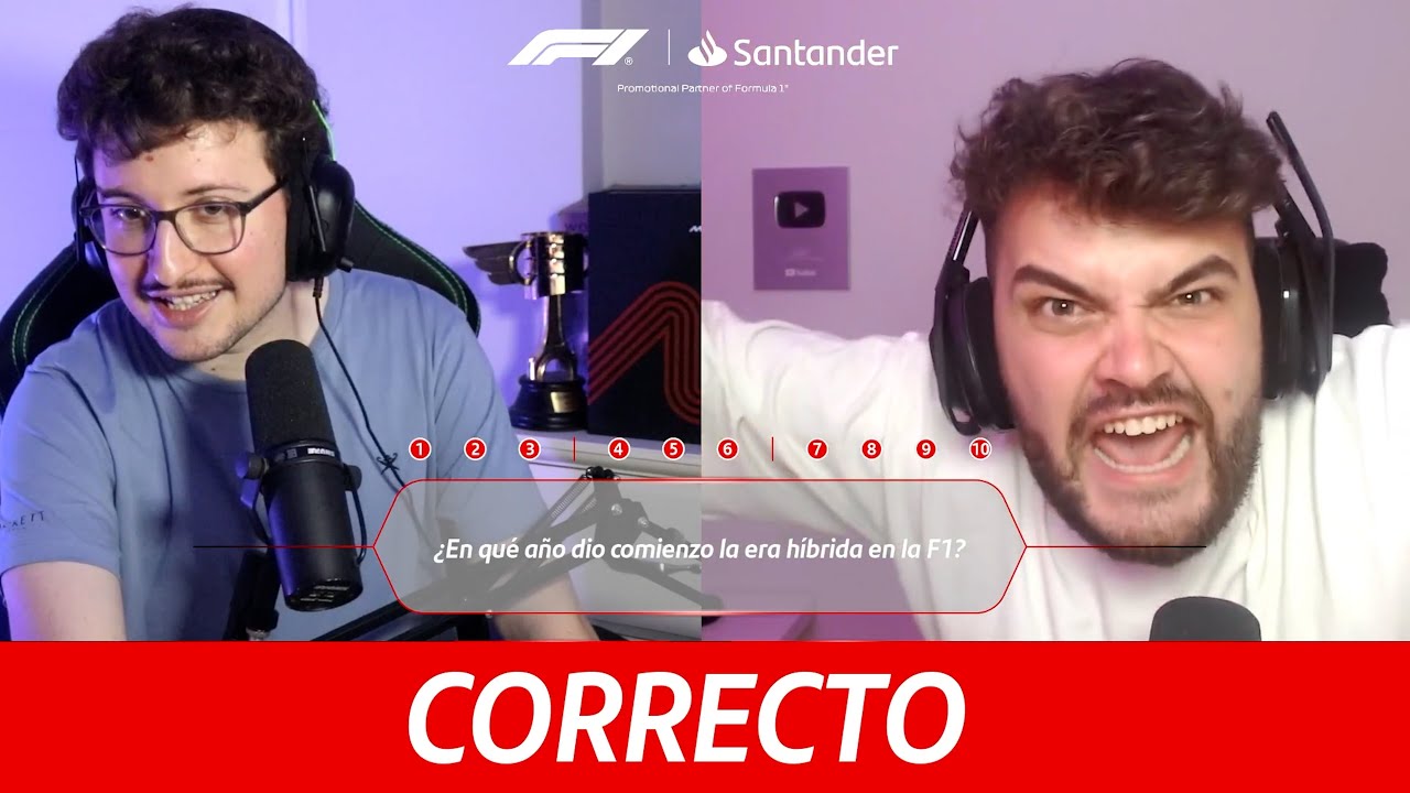 El QUIZ de la FÓRMULA 1 #2 - con Guanyar - Santander Lap Zero | Víctor ...