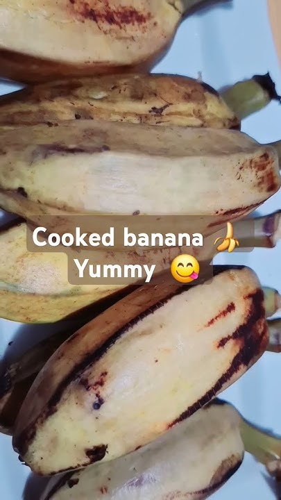 Cooked banana 🍌 yummy 😋 - YouTube