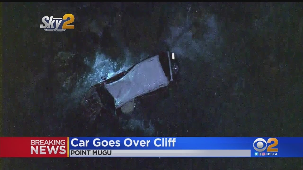 Person Killed After Car Goes Off Cliff On PCH - YouTube