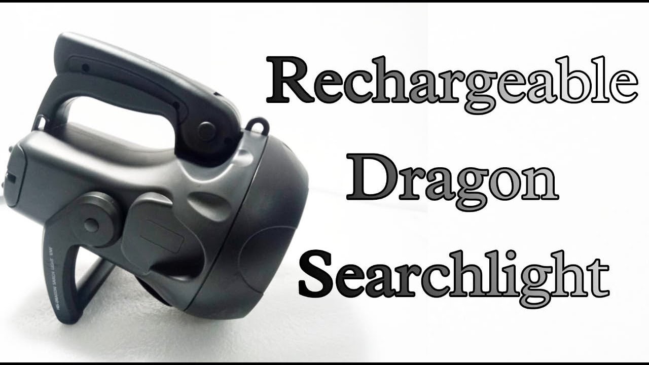 Rechargeable 15 WATT Dragon Searchlight - YouTube