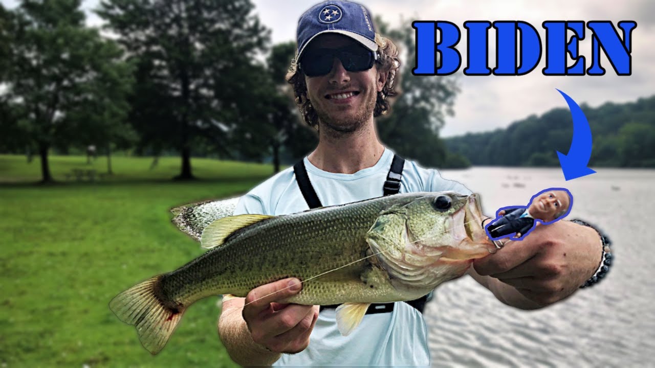 Bass SLAM JOE BIDEN Lure!!! Presidential Fishing Lure Challenge! - YouTube