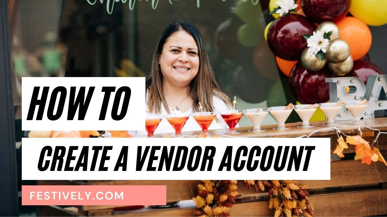 How to create a vendor account - YouTube