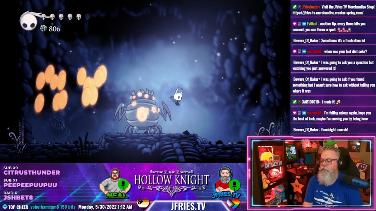 Highlight: Hollow Knight - Forgotten Crossroads Boss - Brooding Mawlek ...