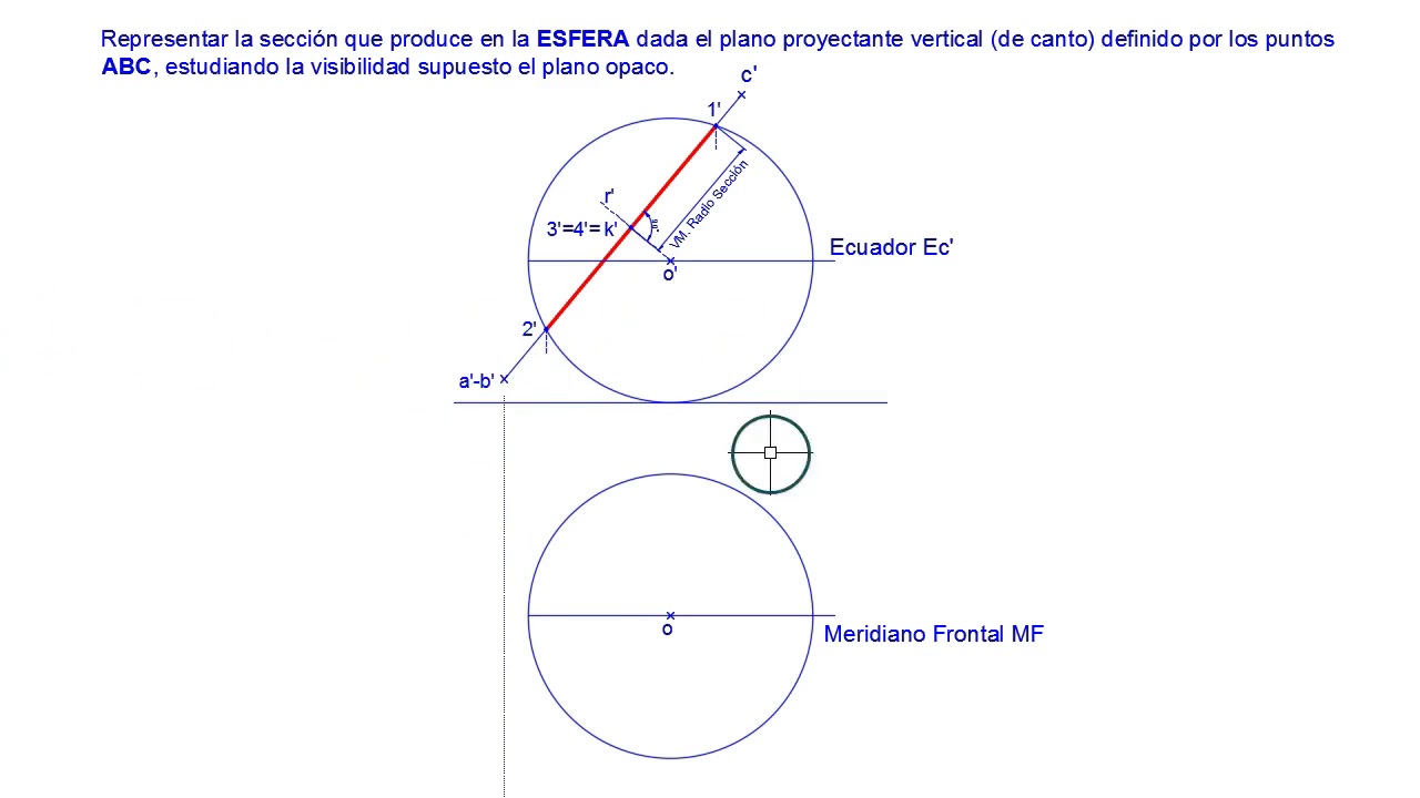 76 Secciones Planas en la Esfera. Por un plano de canto - YouTube