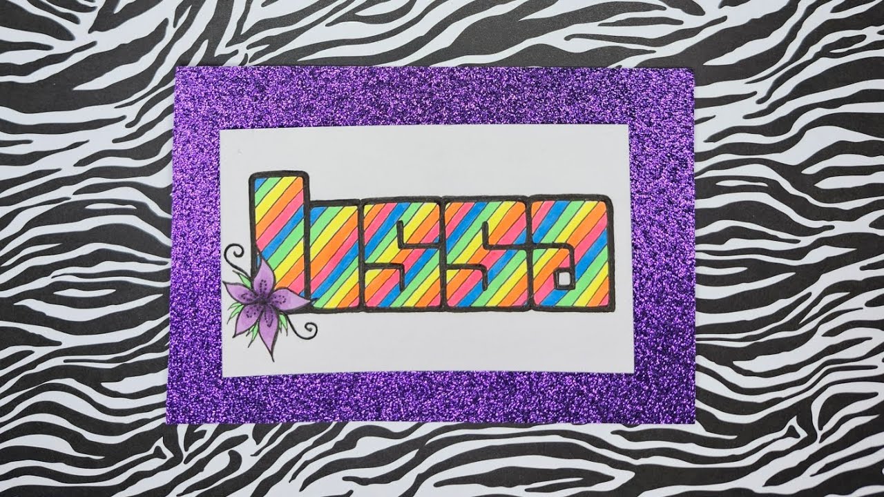 Lissa and 🐞 writing name art ️ - YouTube