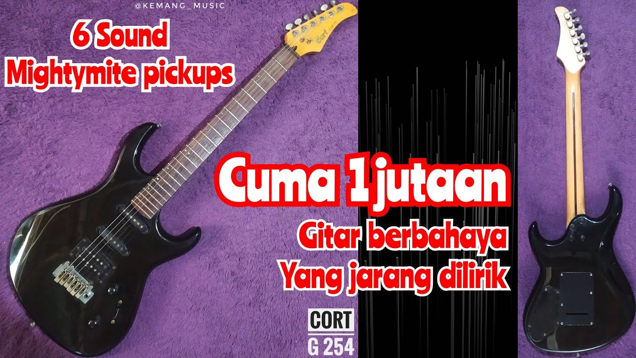 REVIEW gitar listrik 1 jutaam Cort G254 Gitar untuk pemula - YouTube