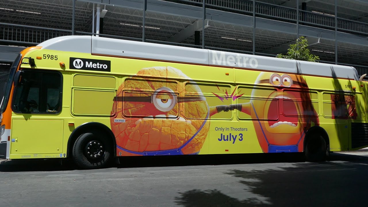 Despicable Me 4 Bus Hollywood Los Angeles California USA July 19, 2024 ...