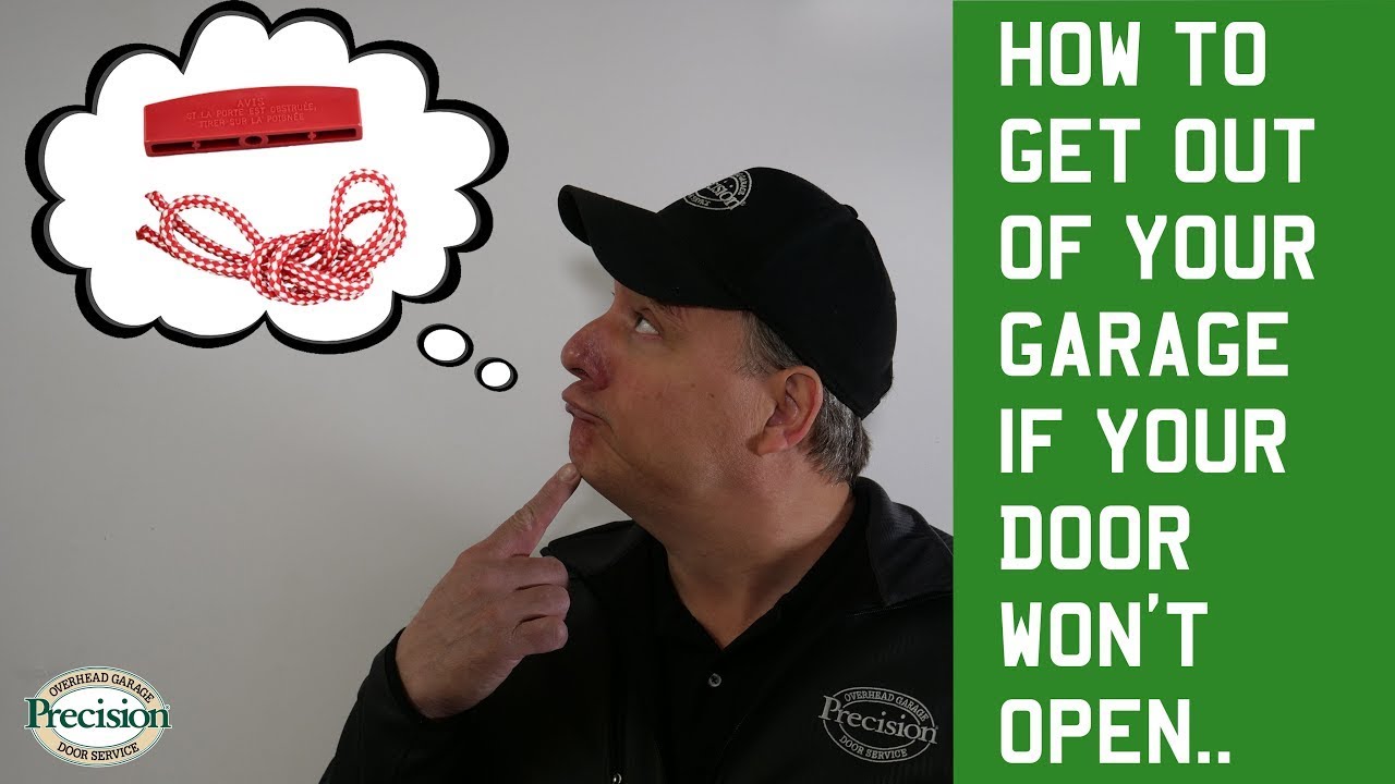 How to Get Out of Your Garage if You Don't Have Power! - YouTube