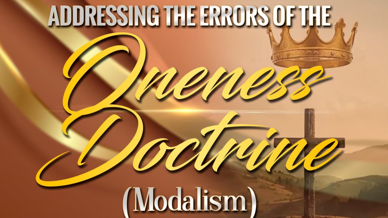 Discussing the doctrine of Modalism #Modalism #Oneness #apologetics # ...