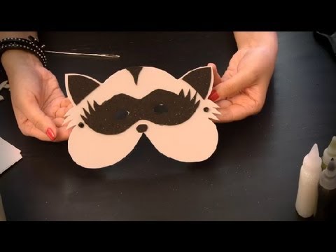 Cómo hacer un antifaz de mapache : Antifaces de animales para niños ...