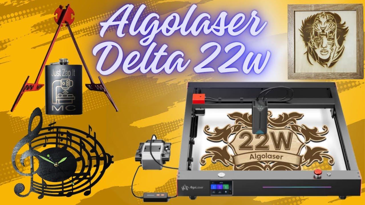 Introducing the Algolaser Delta 22w Laser Engraver and Cutter - YouTube