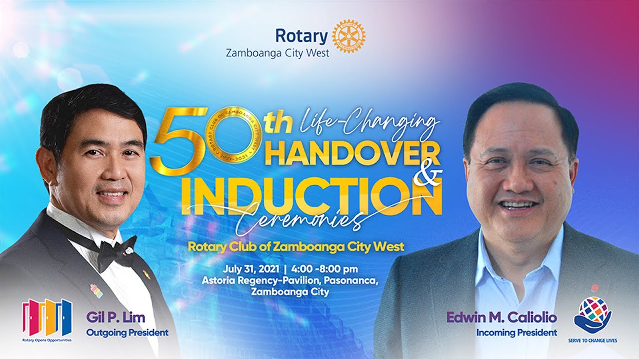 Life Changing Turnover & Induction Ceremonies Rotary West 2021 - YouTube