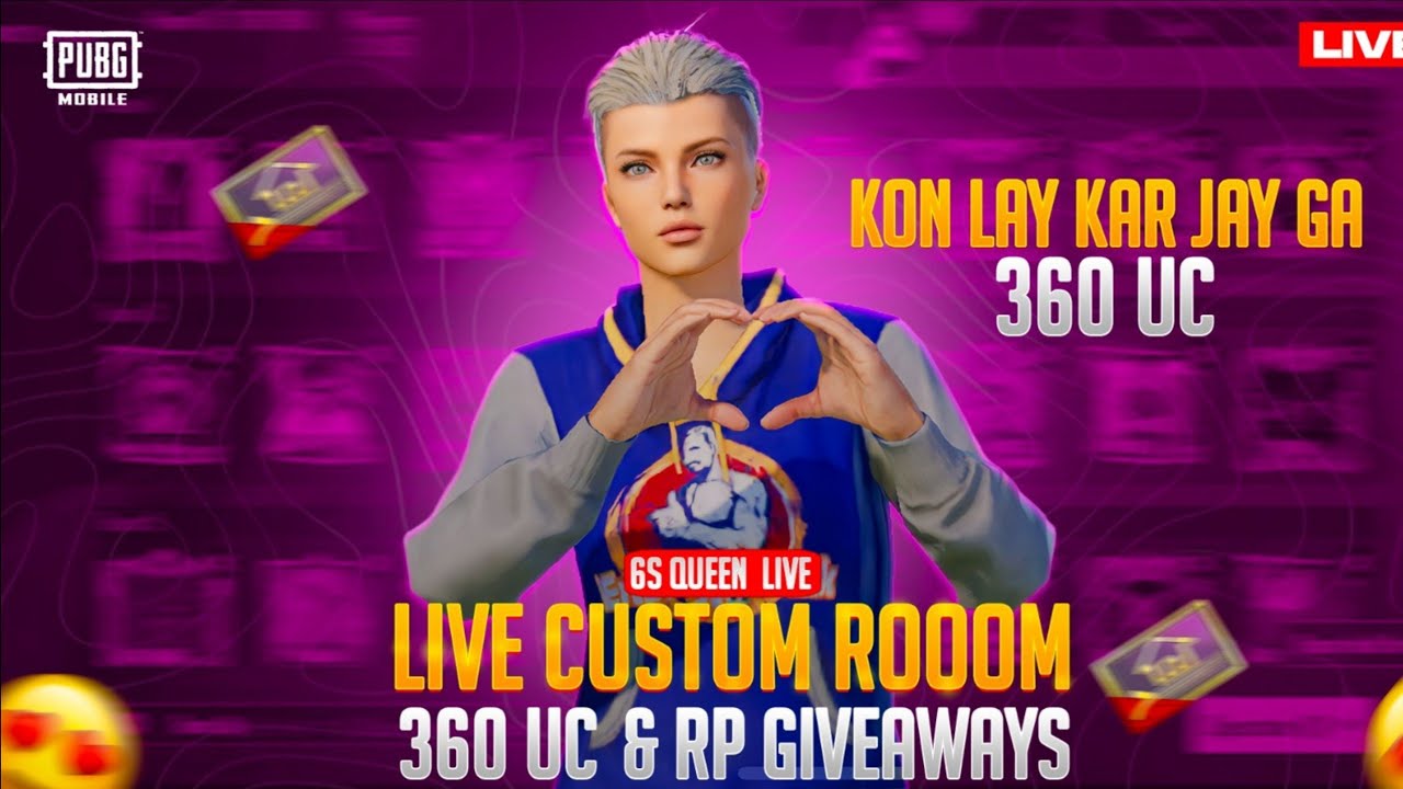 Pubg Mobile Live Custom Rooms | UC ROOM | BGMI LIVE UC ROOM | Custom ...
