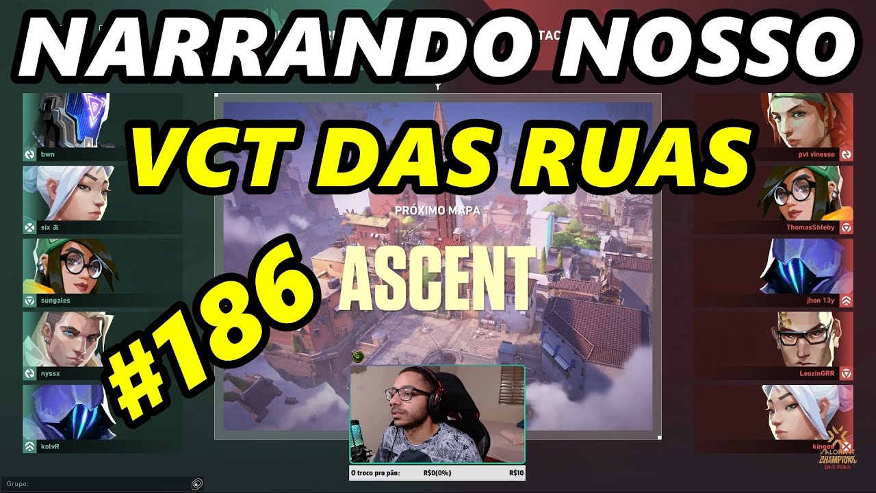 Vem jogar valorant com a gente | Ascent no VCT das Ruas #186 - YouTube
