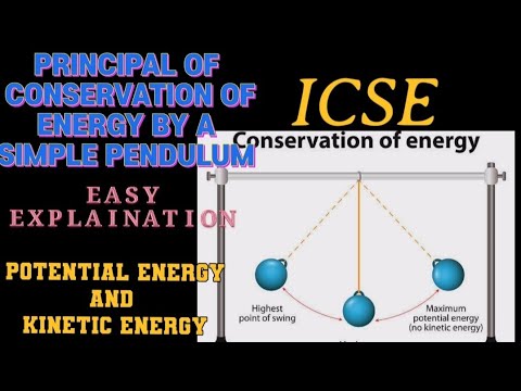 LAW OF CONSERVATION OF ENERGY BY A SIMPLE PENDULUM/Icse class 10 ...