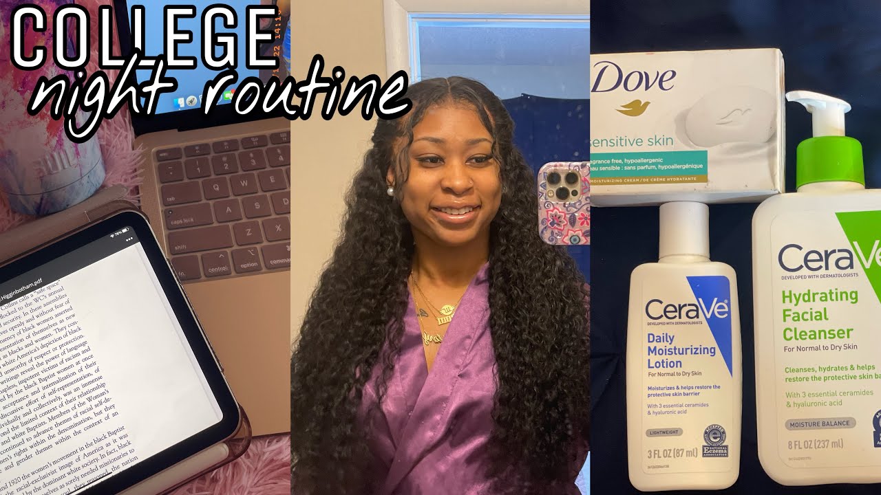 my realistic college night routine | NCAT EDITION - YouTube
