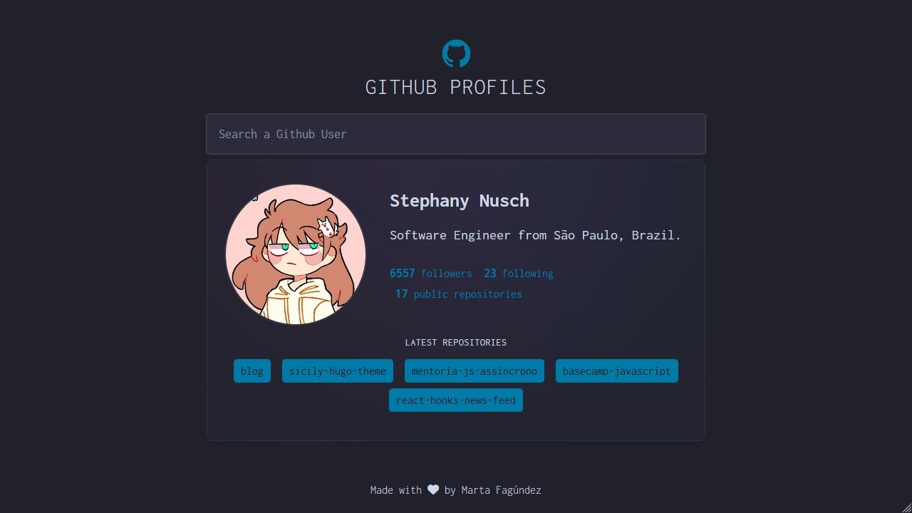 Day 28: Github Profiles - #50projects50days - YouTube