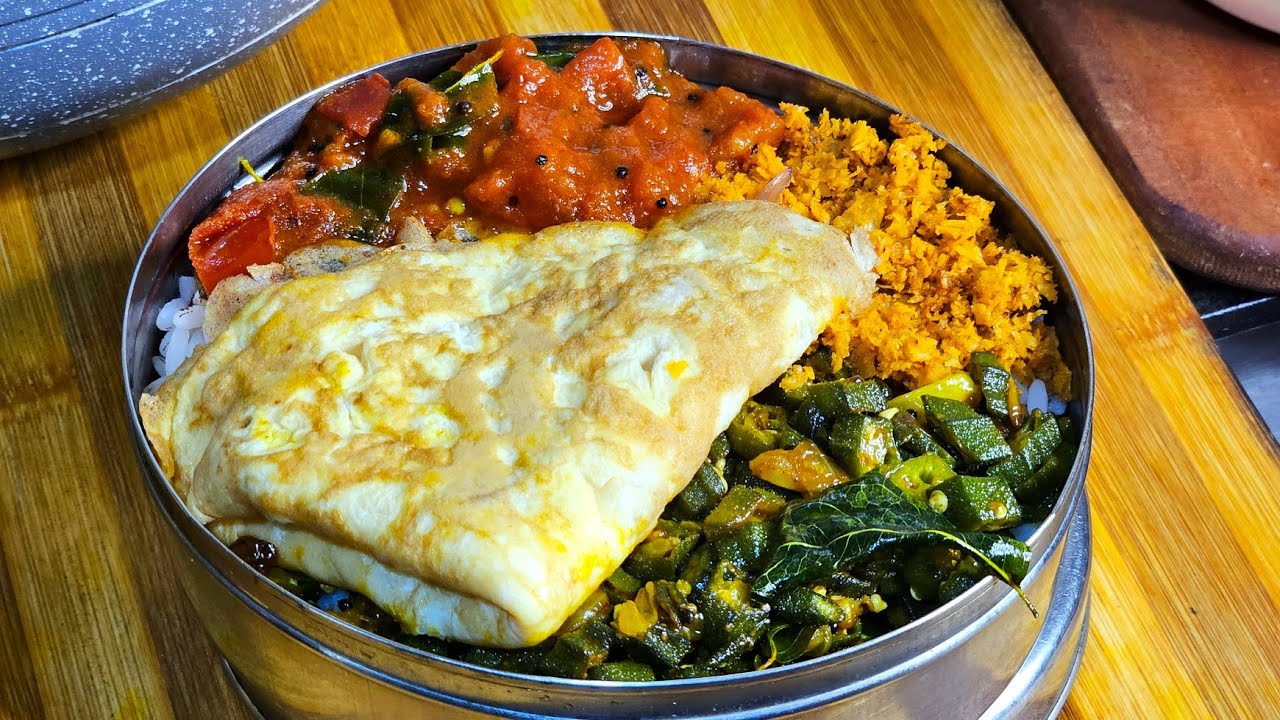 ചോറ്റുപാത്രം vlog / vendakka mezhukkuvaratti / chottupathram / Thakkali ...