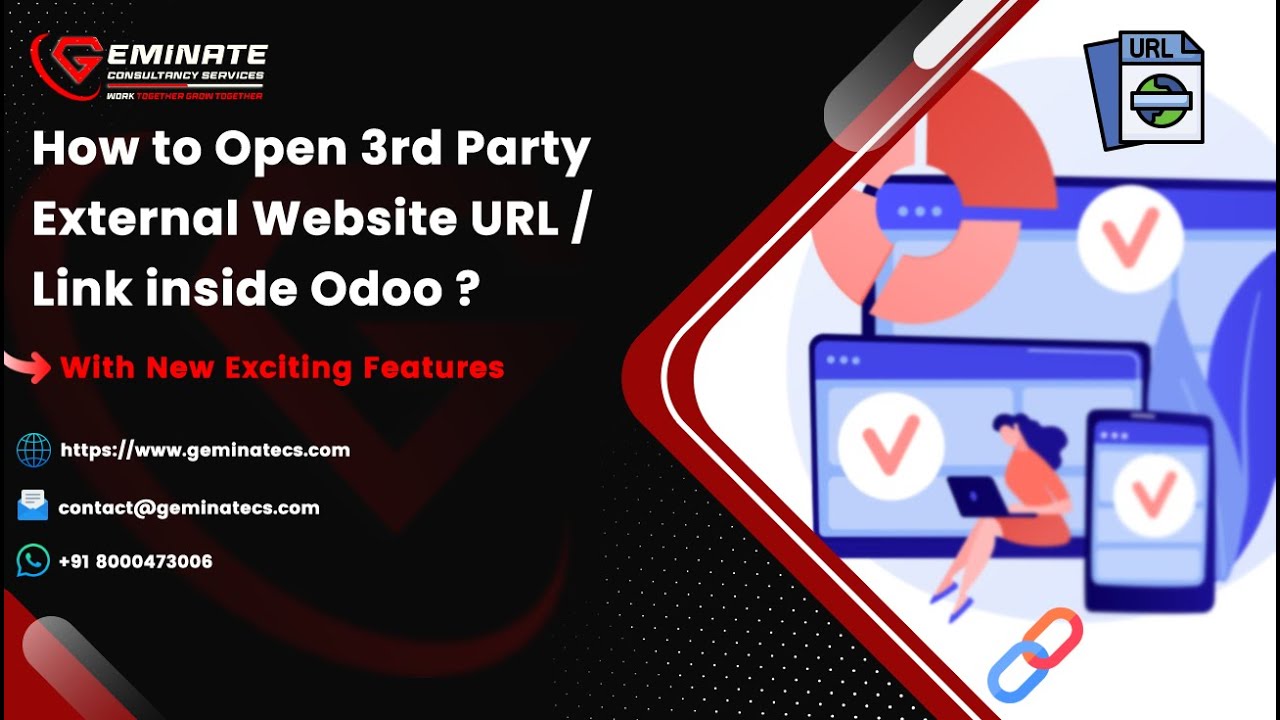 How to Open 3rd Party External Website URL / Link inside Odoo ? - YouTube