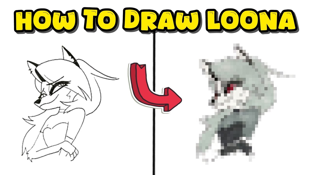 How to Draw Loona from Helluva Boss – Hazbin Hotel Series Character ...