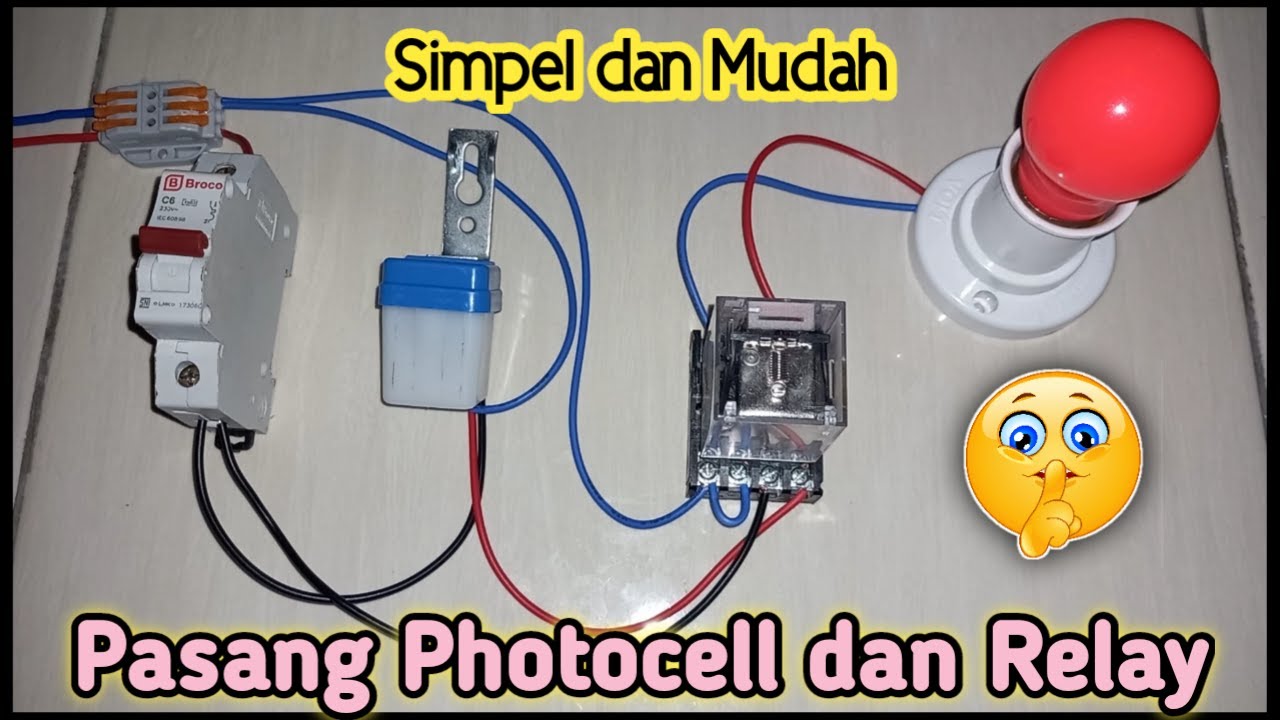 Tutorial Pemasangan Photocell dengan Relay Elektromagnetik - YouTube