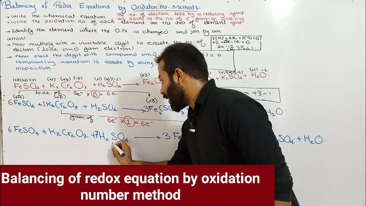 Part-2 Balancing of redox equation by redox method | Electrochemistry ...