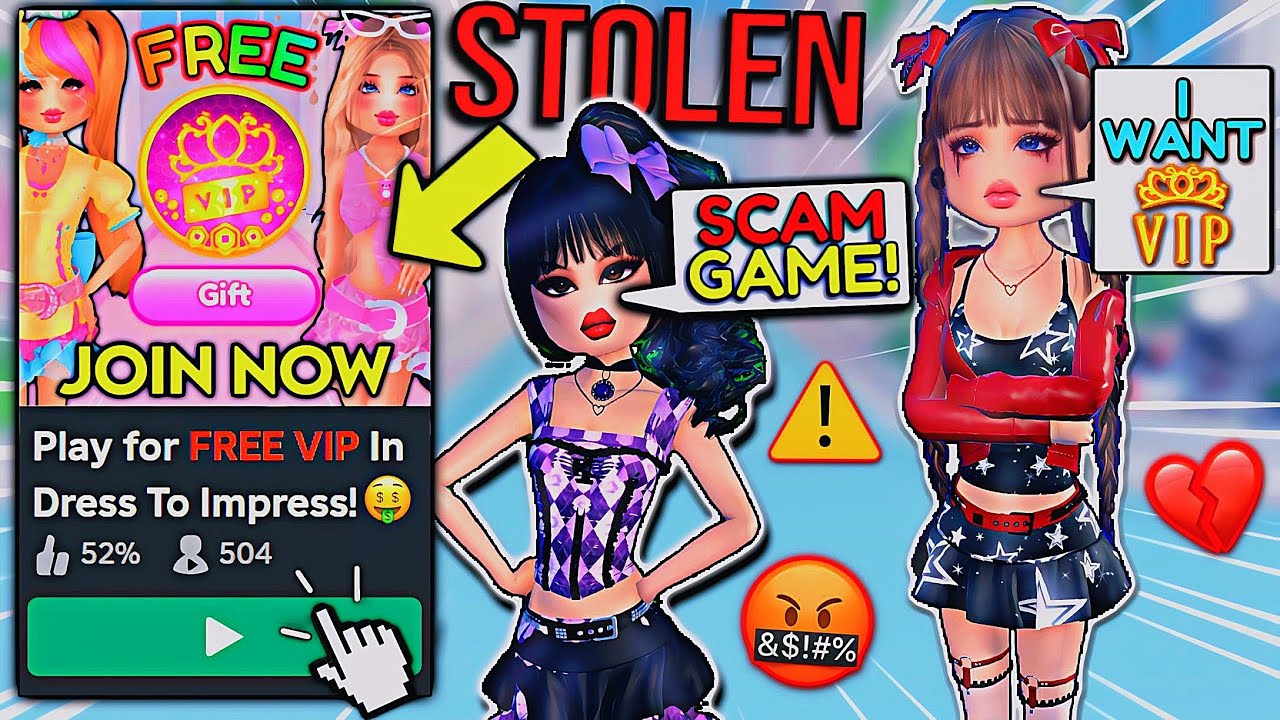 This "Free VIP" SCAM Game STOLE My THUMBNAIL To TRICK Everyone ...