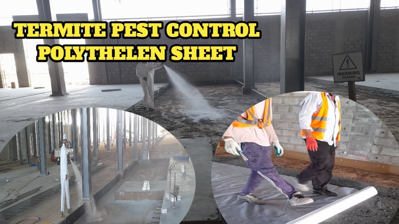 Important on grid slab " termite pest control & polythelen sheet" - YouTube