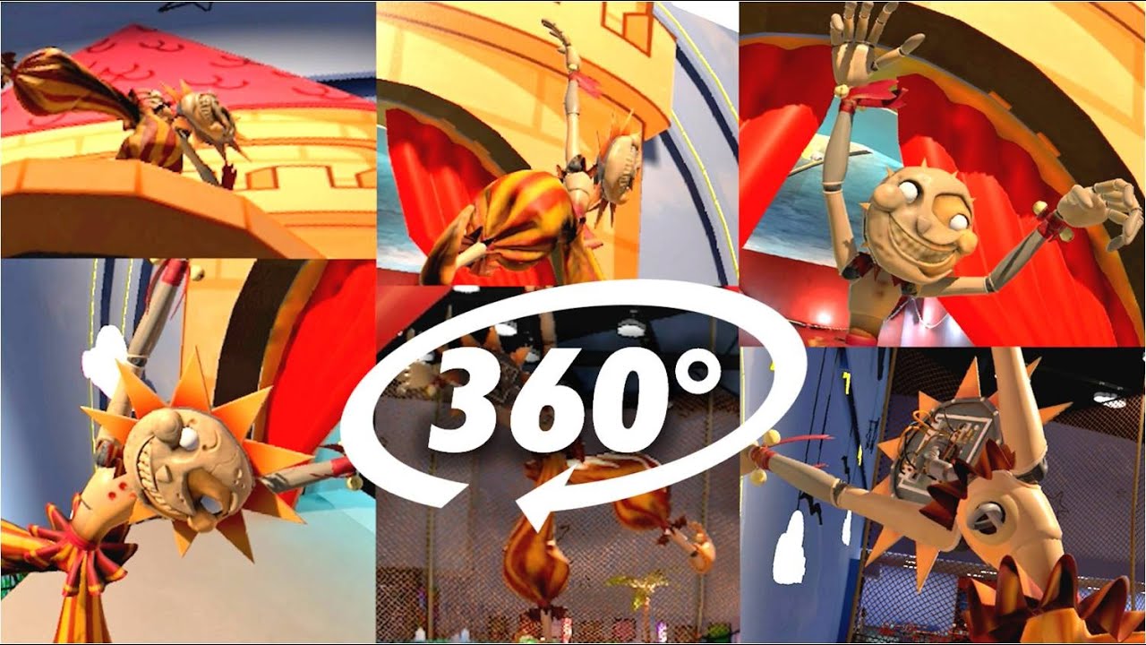 Sundrop AND Moondrop Cinematics from multiple views in 360° VR - FNAF ...