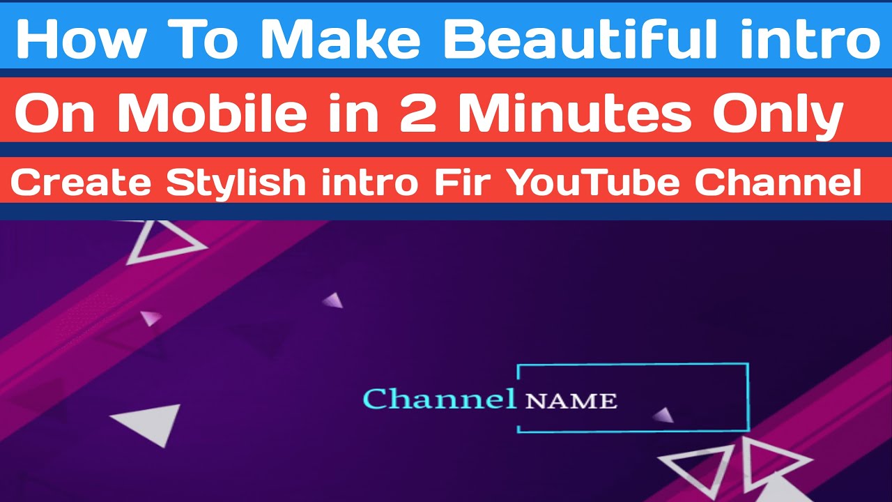 How To Make Stylish intro For YouTube Channel || Make 3D Intro - YouTube