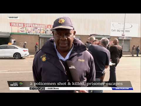 Two policemen shot and killed, prisoner escapes
