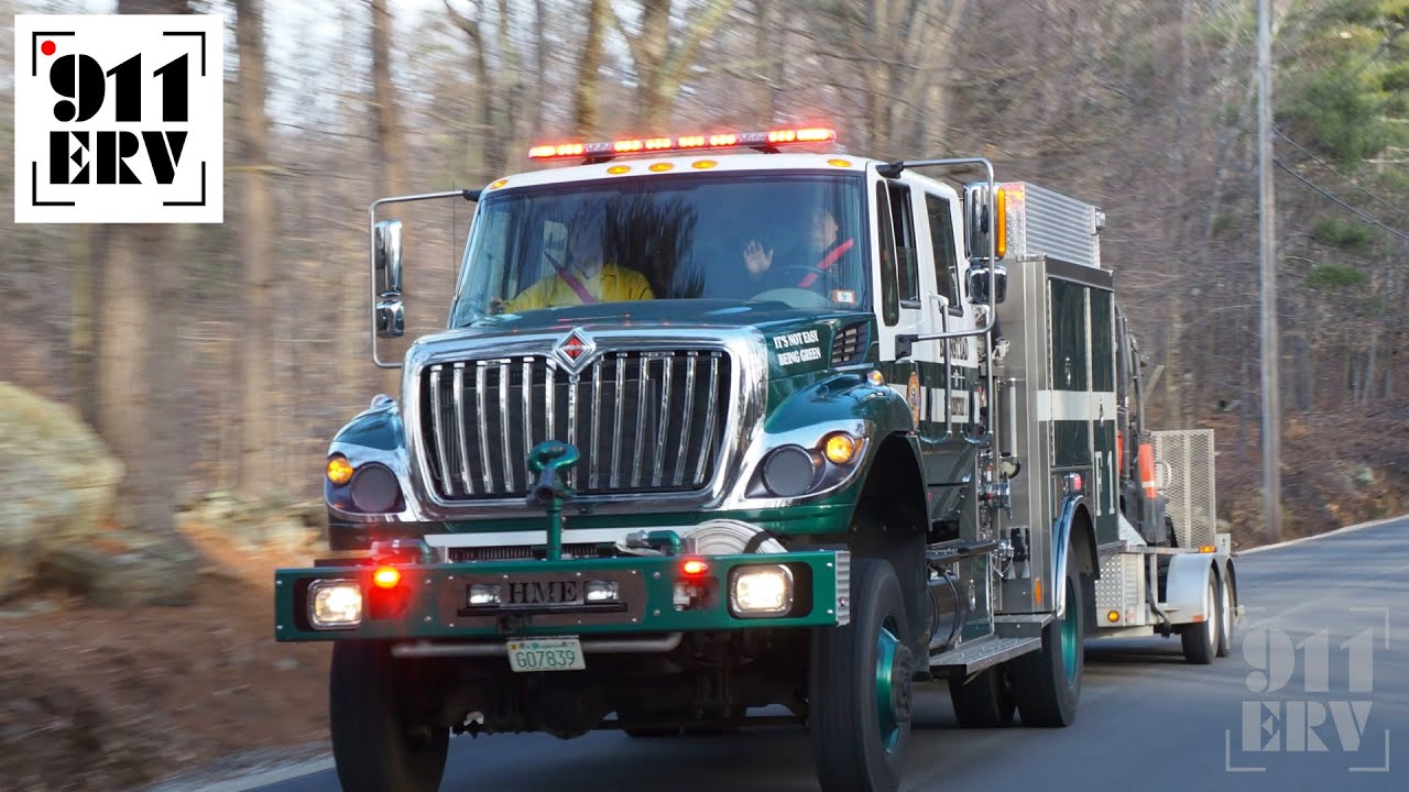 Barnstead Fire Truck Responding | Forestry 1 and ATV - YouTube