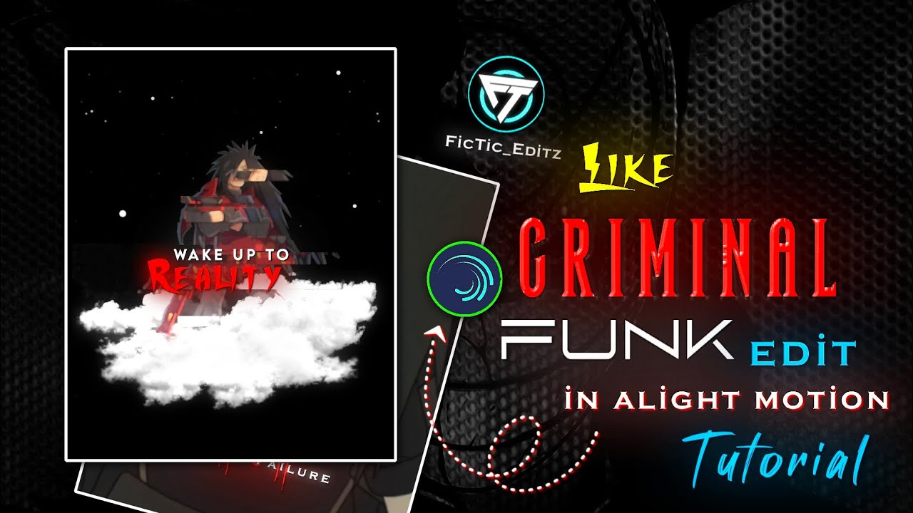 ⚡How to Make Fictic Editz Style Criminal Funk Edit in Alight Motion ...