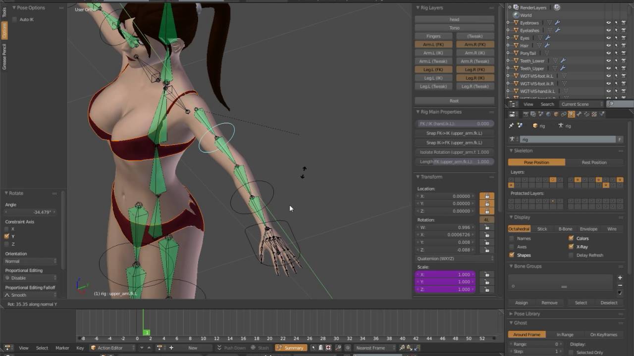Rigify Part 4 Generating a Rig and Skinning Basics - YouTube